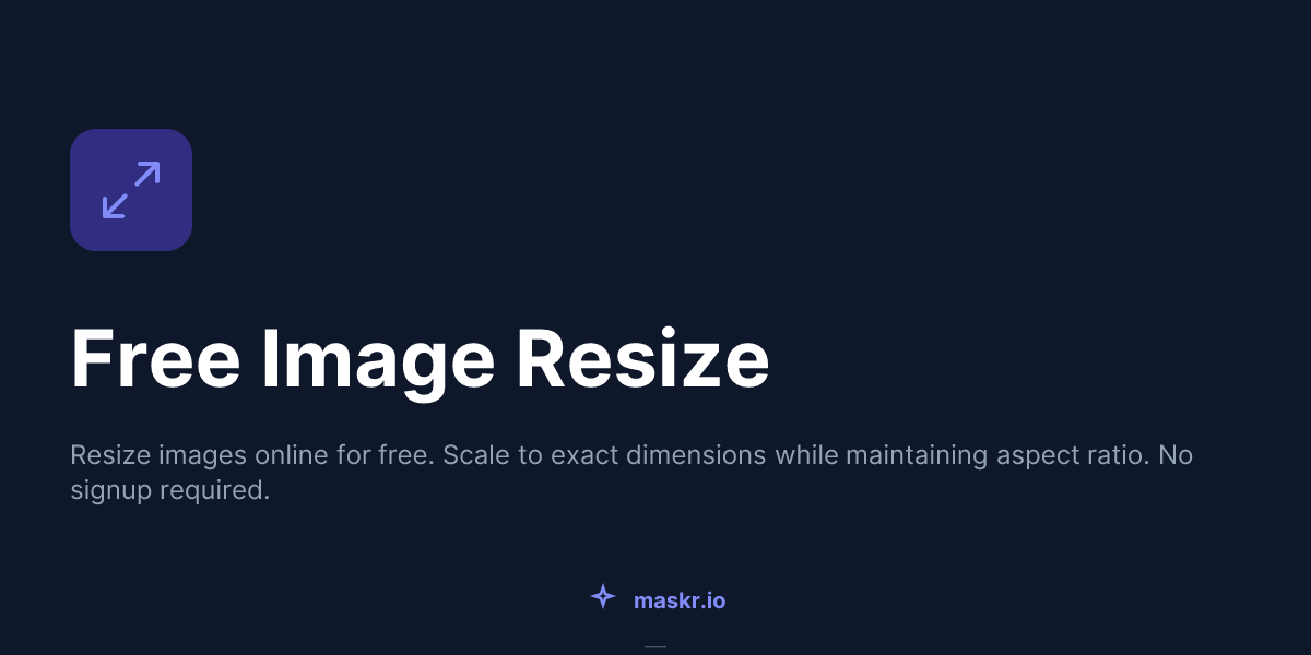 Free Image Resize | maskr.io